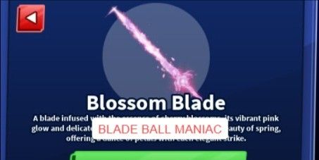 Buy Limited Swords Blossom Blade Limited Blade Ball RBL Blade Ball ...