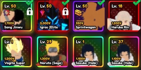 Beli Akun Anime Vanguard - Igris Monarch Evo, Sjw Solar evo, Spring ...