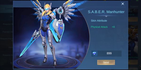 Buy Skin S.A.B.E.R Manhunter (Epic Skin Freya) Mobile Legends 2984066 ...
