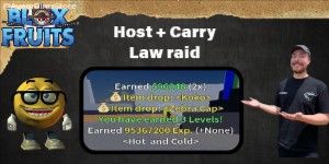 Buy Gaming Buddy Host and carry Law raid blox fruit Blox Fruits Roblox ...