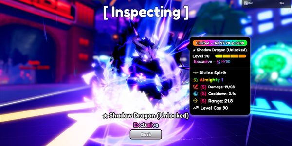 Buy Unit SHADOW DRAGON ALMIGHTY (READ DESC) - Anime Defenders Anime ...