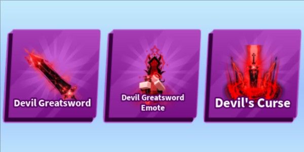 Beli Limited Swords Devil Greatsword Set (Sword, Emote, Explosion ...