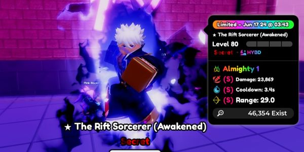 Buy Unit The Rift Sorcerer (Gojo) Almighty Anime Defenders 2942610 | itemku