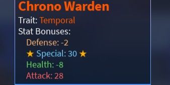 Beli Traits Temporal Chrono Warden ( STRONG STAT BONUS ) | A Universal ...