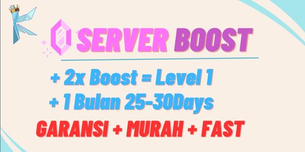 Beli Server Boost Boost Level 1 Discord Termurah Mei 2026 | itemku