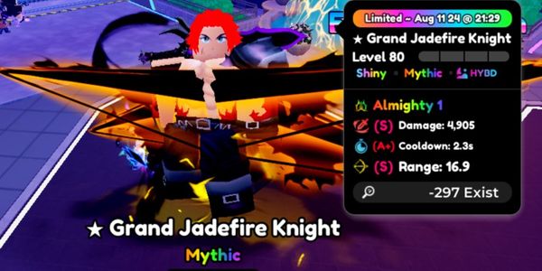 Beli Unit ALMIGHTY GRAND JADEFIRE KNIGHT | ANIME DEFENDERS Anime ...