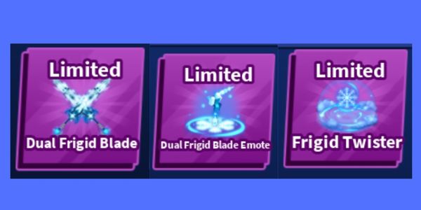 Buy Limited Swords Dual Frigid Blade Set (Sword, Emote, Explosion ...