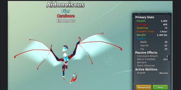 Buy Creatures 'Aidoneiscus' Enormous-Flyer Creatures of Sonaria Roblox ...