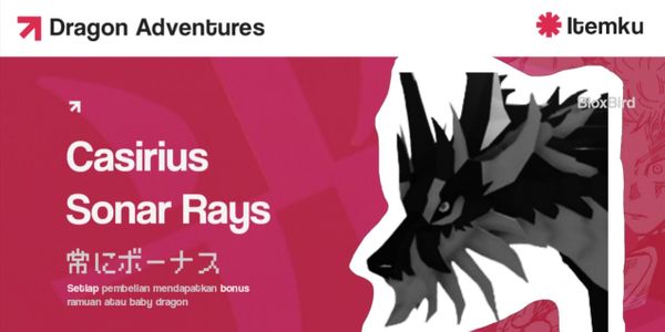 Beli Dragon Casirius Sonar Rays | Dragon Adventures | Roblox | DA ...