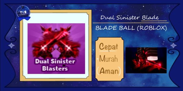 Beli Limited Swords Dual Sinister Blasters | Blade Ball (RBL) Blade ...