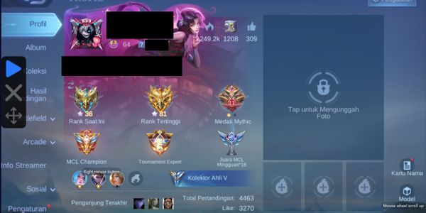 Buy Account (323)Akun Mlbb Skin Zodiac Karina, Minotaur, Epic Limit ...