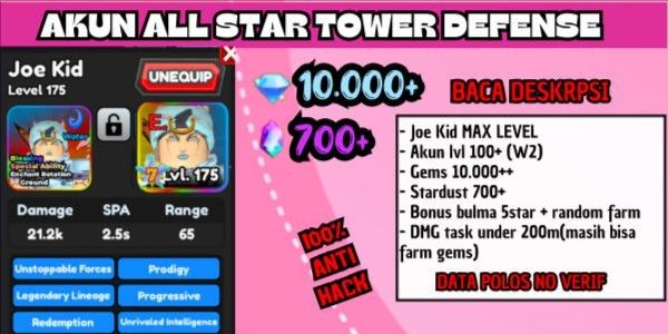 Buy Account MAX Joe kid starter account In History 7STAR | all star ...