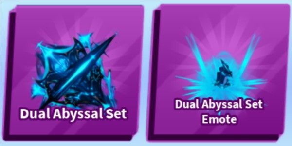 Buy Limited Swords Dual Abyssal Set (Sword, Emote) Blade Ball Roblox ...