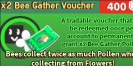 Buy item X2 Bee Gather Vouchers Bee Swarm Simulator 2954182 | itemku