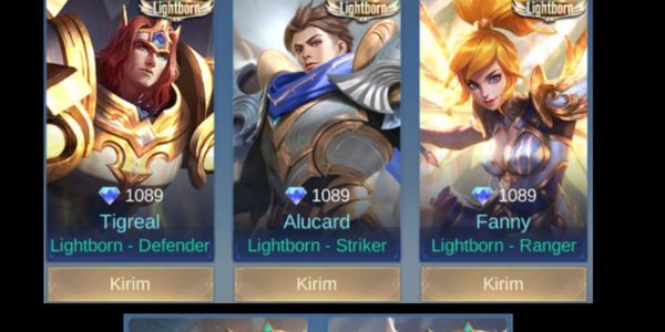 Buy Skin Lightborn Bebas Pilih Mobile Legends 2955349 | itemku
