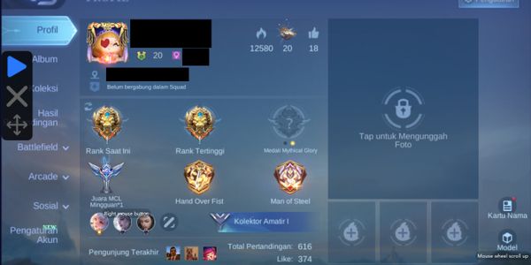 Buy Account (337)Akun Mlbb Skin Epic Carmilla, Odette Yss Mobile ...