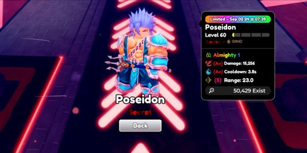 Beli Unit Almighty Poseidon (Unevo) - Anime Defenders Anime Defenders ...