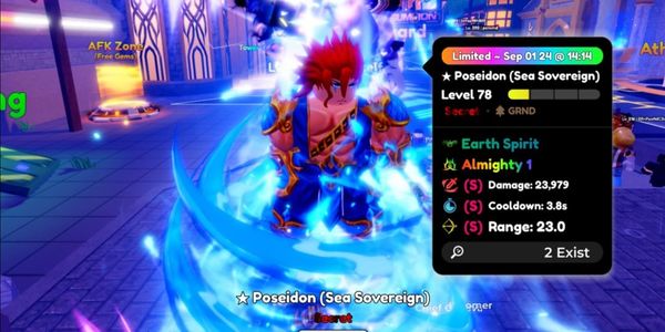Buy Unit Poseidon (Sea Sovereign) Anime Defenders Roblox 2957334 | itemku