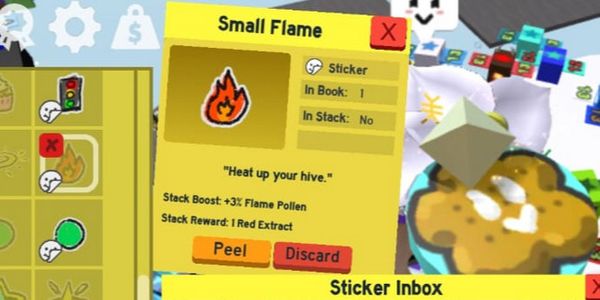 Buy item Bee swarm simulator || Small Flame (sticker) || via trade Bee ...