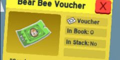 Buy item Bee swarm simulator || Bee bear voucher(redeemable) || via ...