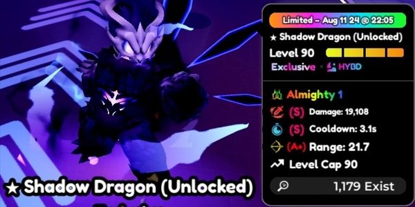 Buy Unit Shadow Dragon (Almighty) Good Stats Anime Defenders 2917594 ...