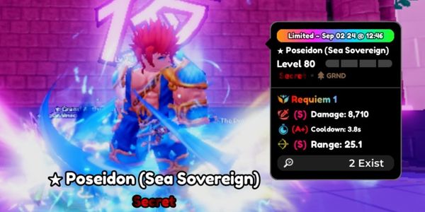Buy Unit Poseidon (Sea Sovereign) Requiem Evo Good Stats New Secret ...