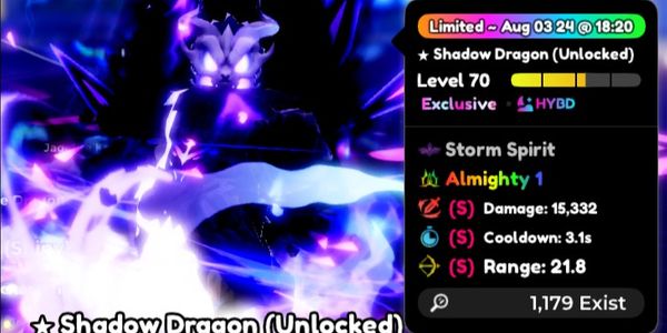 Beli Unit Shadow Dragon (Unlocked) ALMIGHTY GOD STATS SSS Anime ...