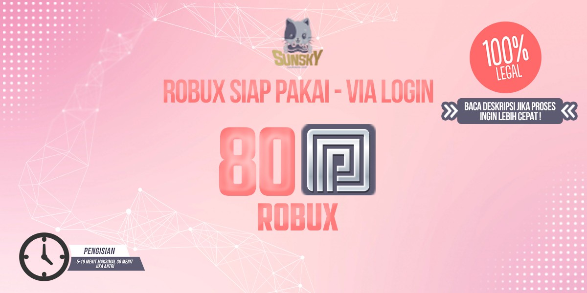 Beli Robux Via Login 80 ROBUX Roblox Terlengkap dan Termurah Desember ...