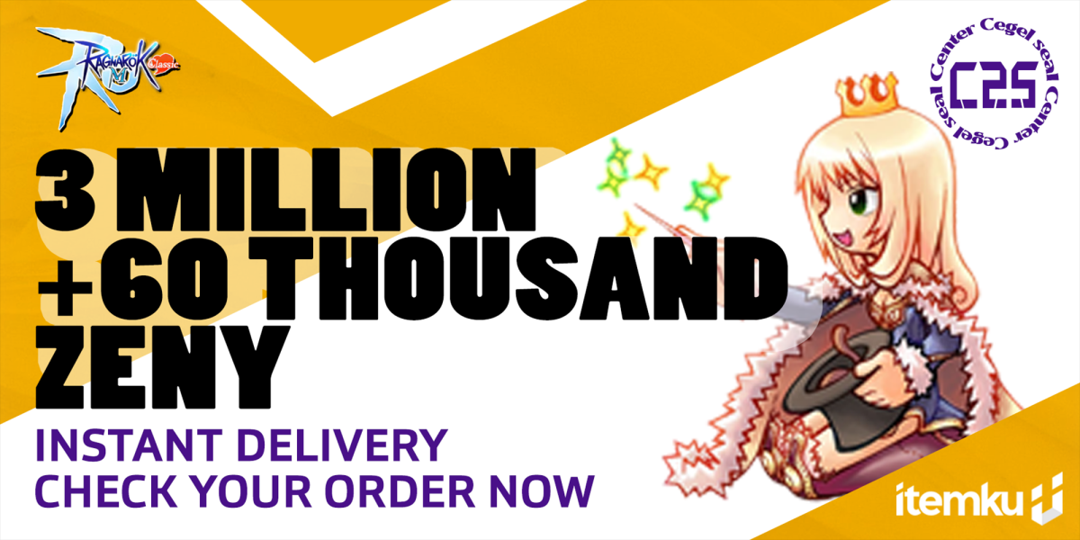 Beli Top Up 3 Million Zeny + 60 Thousand Zeny Ragnarok M Classic Terlengkap dan Termurah April ...