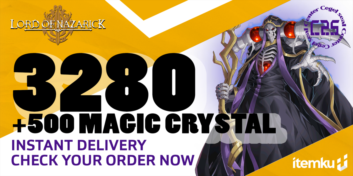 Beli Top Up 3280 + 500 Magic Crystals Lord of Nazarick Terlengkap dan ...