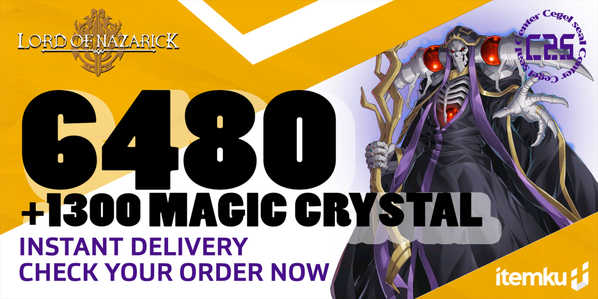 Beli Top Up 6480 + 1300 Magic Crystals Lord of Nazarick Terlengkap dan ...