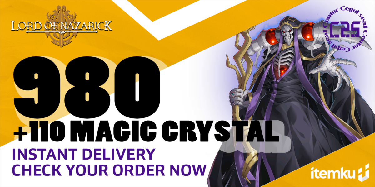 Beli Top Up 980 + 110 Magic Crystals Lord of Nazarick Terlengkap dan ...