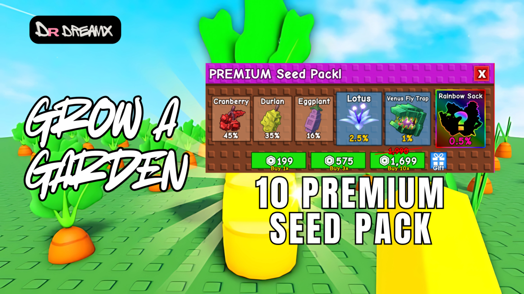 Buy Item 10 Premium Seed Pack Grow A Garden 3453440 | itemku