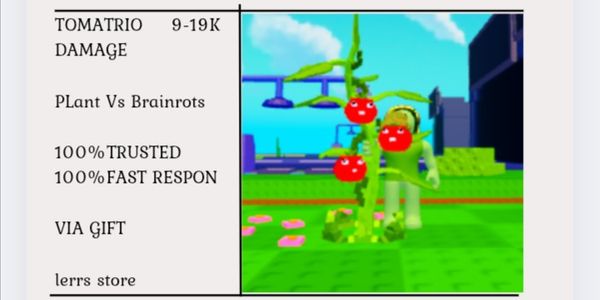 Buy Item TOMATRIO 9-19K DAMAGE Plants Vs Brainrots 3848411 | itemku