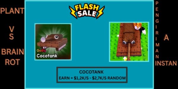 Buy Item RANDOM COCOTANK 1,2K+/S Plants Vs Brainrots 3872748 | itemku
