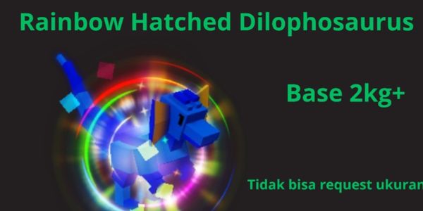Buy Pets Rainbow hatched Dilophosaurus Base 2kg+ Grow A Garden cheapest ...