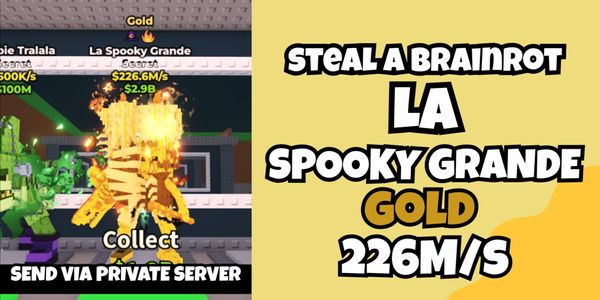 Buy Item LA SPOOKY GRANDE GOLD + MUTATION - STEAL A BRAINROT - SECRET ...