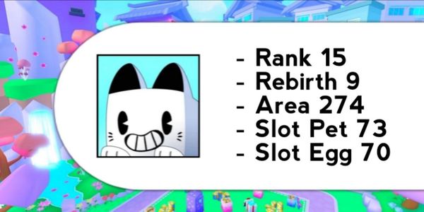 Buy Account Account Rank 15 - Max Area | Pet Simulator 99! Pet ...