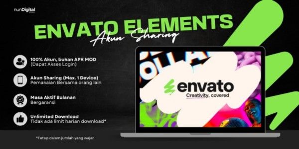 Buy Account 30-Day Subscription - Sharing Envato Elements 3851404 | itemku
