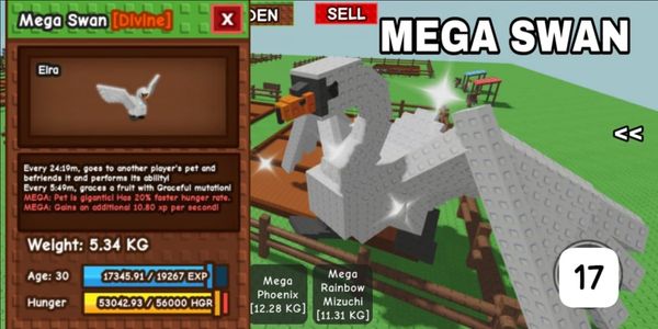 Beli Pets MEGA SWAN PET DIVINE GROW A GARDEN Grow A Garden Terlengkap ...