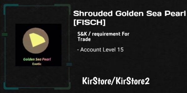 Beli Item Shrouded Golden Sea Pearl - Fisch RBL Fisch Terlengkap dan Termurah Februari 2026 ...