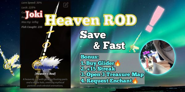 Buy Boosting Service Heaven ROD (CS Buyer) Fisch 3177862 | itemku