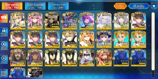 Beli Akun akun FGO (US) Fate Grand Order Terlengkap dan Termurah Maret ...
