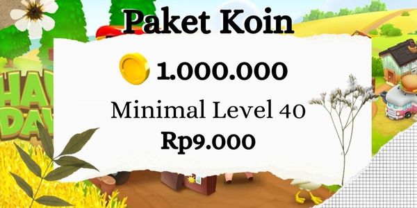 Buy Coin Package 1 Million Coin Package Level 40+ Hay Day 2319394 | itemku