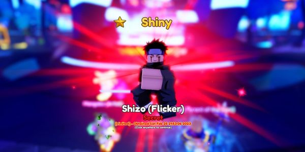 Beli Unit Shiny Shizo (Flicker) Secret Evo - Anime Adventures Anime ...