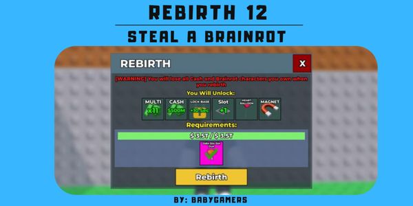 Buy Boosting Service REBIRTH 12 - STEAL A BRAINROT Steal A Brainrot ...