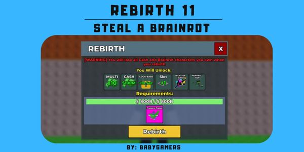 Buy Boosting Service REBIRTH 11 - STEAL A BRAINROT Steal A Brainrot ...