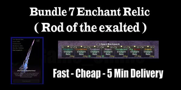 Buy Item Rod Of The Exalted One ( 7 Enchant Relic ) Fisch 3215474 | itemku