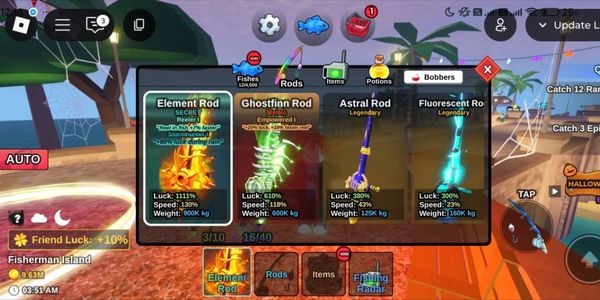 Buy Account FISH IT ACCOUNT! RIGHT LEVEL 416 ROD ELEMENT + GHOSTFIN ...