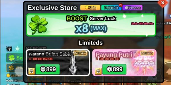 Beli Item Server Luck x8 12 Jam - Fish it! Fish It! Termurah Mei 2026 ...